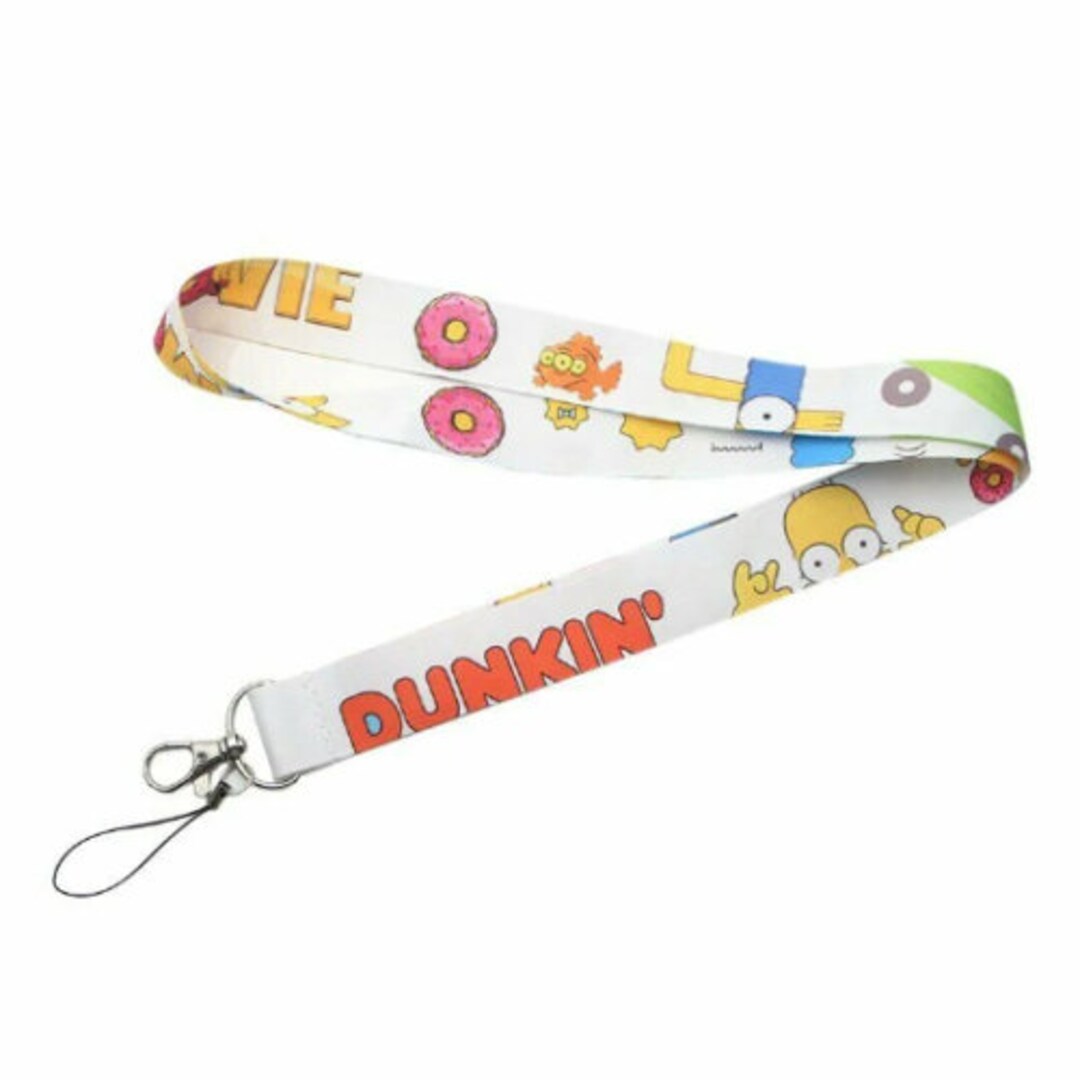 Cartoon Series Dunkin Themed White ID Holder Lanyard Keychain - Etsy