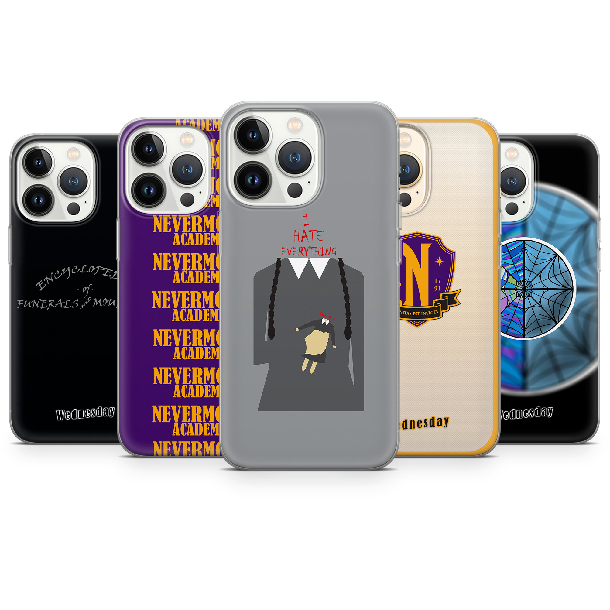 Wednesday Phone Case, Wednesday iPhone Case for iPhone 14 13 12 11 Pro ...