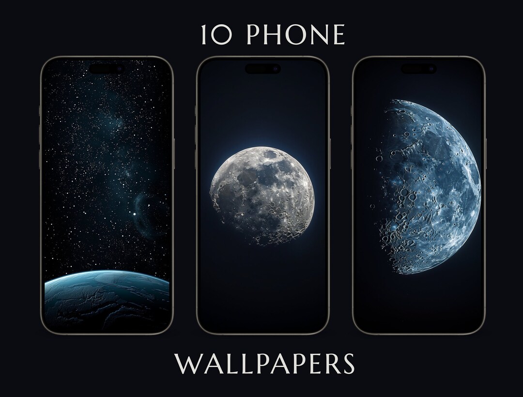 Moon Phone Background, 10x iPhone Wallpaper, Lunar Phone Background ...
