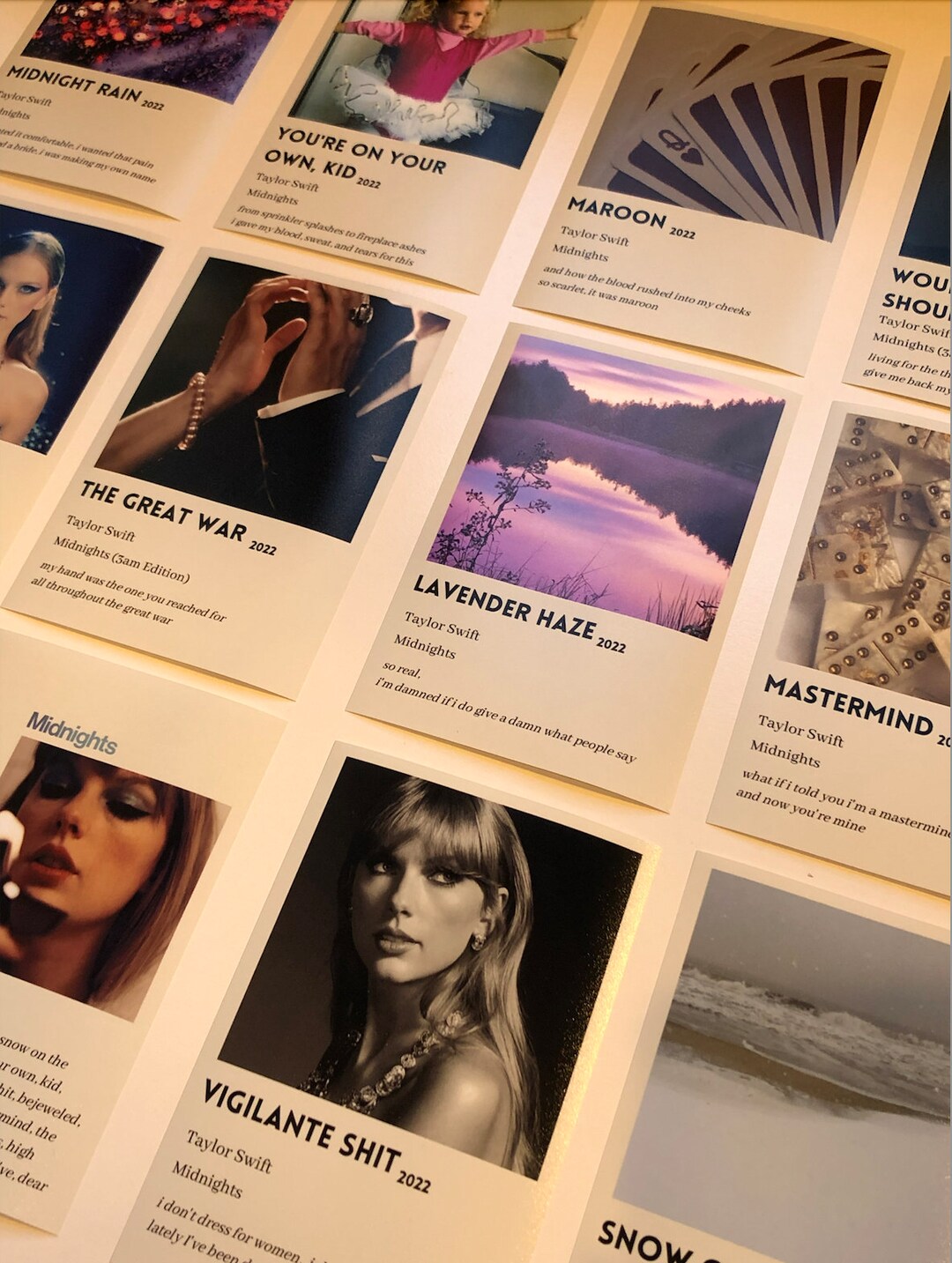 Midnights Inspired Wall Posters Taylor Swift Midnights Song Posters 21 ...