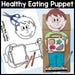 Healthy Eating Fun Paper Bag Puppet | Healthy Food Choices Craft ...