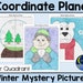 Winter Coordinate Plane Graphing Pictures in Four Quadrants - Etsy