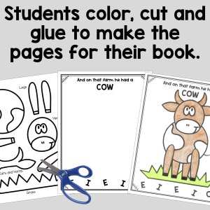 Old Mcdonald Had a Farm Kids Craft Sing Along Book for Classroom or ...