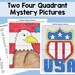 Patriotic Coordinate Plane Math Mystery Graphing Pictures in Four ...