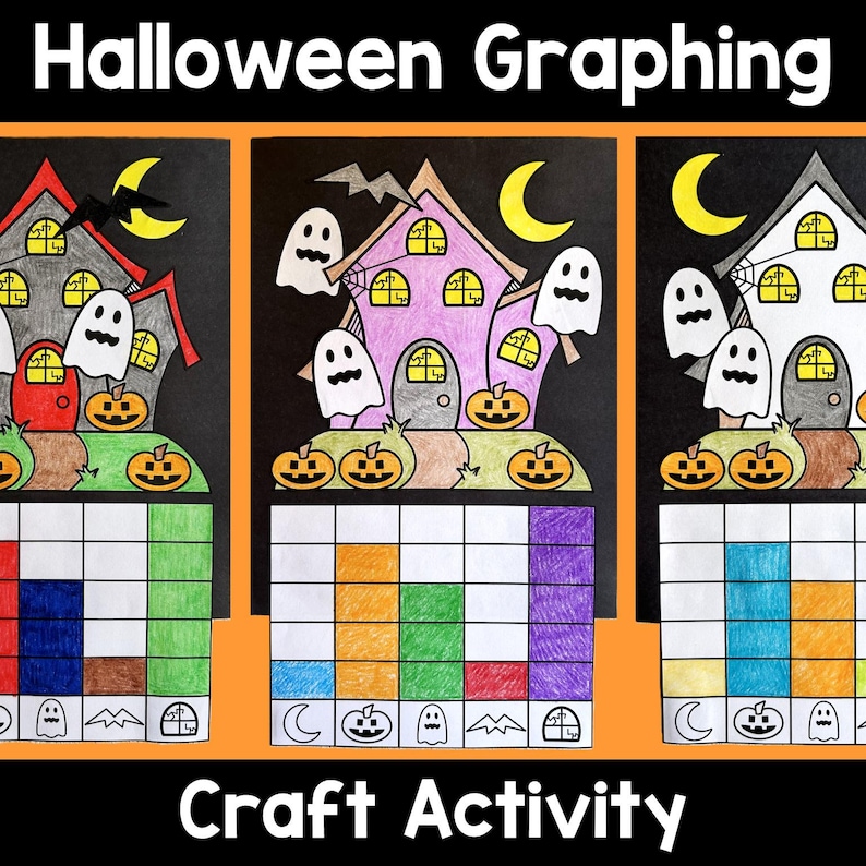 Halloween Graphing | Fun Math Craft Activity for Kids - Etsy