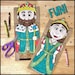King and Queen Paper Bag Puppets Fun Craft Activity for Kids - Etsy