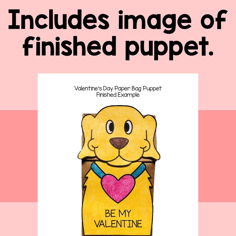Valentine's Day Paper Bag Puppet | Fun February Craft for Kids | Home ...