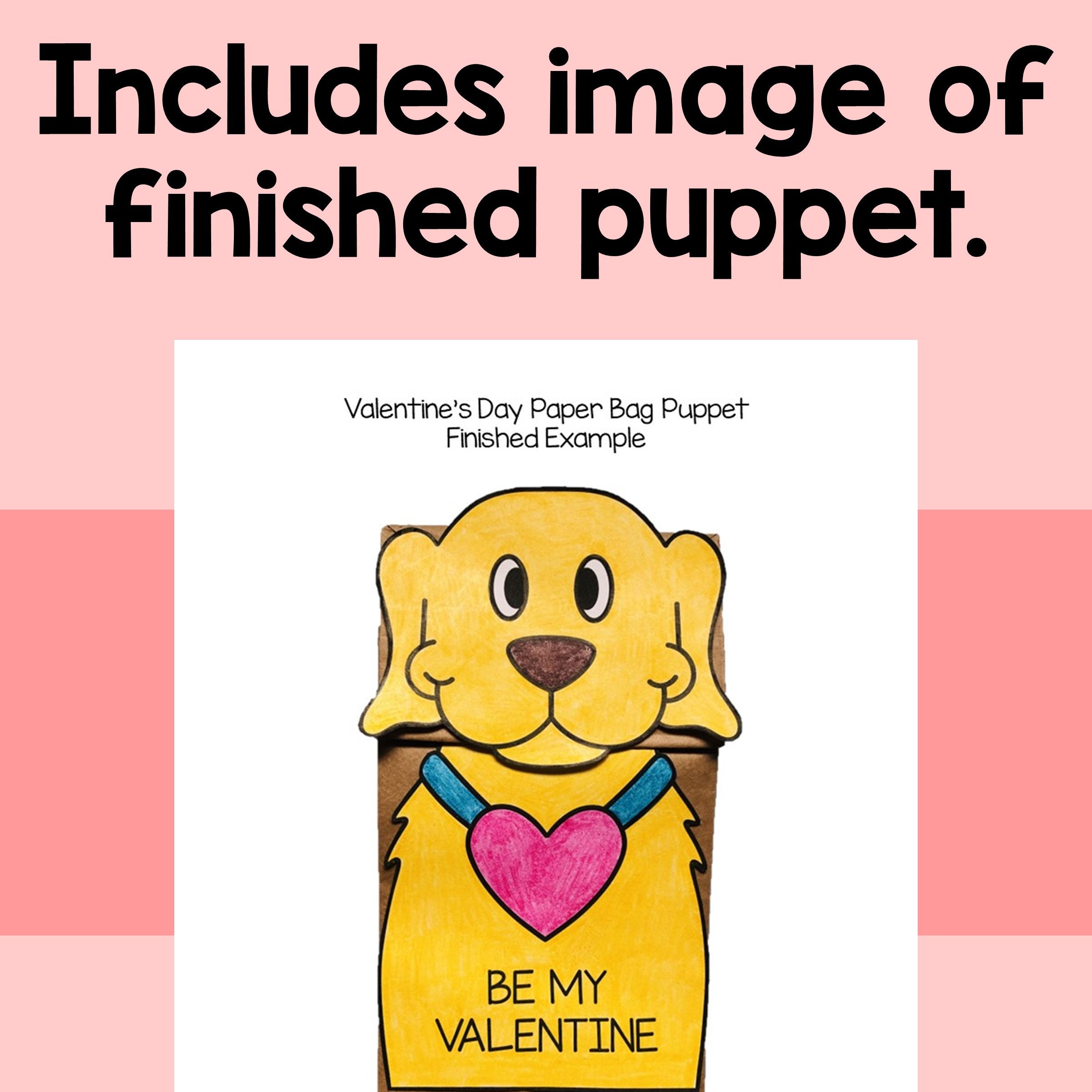 Valentine's Day Paper Bag Puppet | Fun February Craft for Kids | Home ...