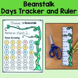 Jack and the Beanstalk Bean Growing Sprout House and Journal Activities ...
