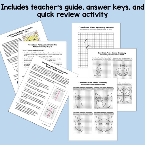 Hojas De Trabajo Imprimibles De Pares Ordenados En El Plano De Coordenadas