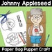 Johnny Appleseed Craft | Paper Bag Puppet Kids Activity - Etsy