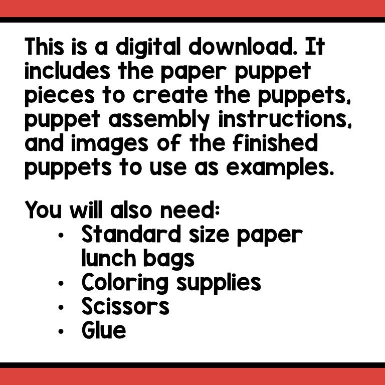 Cinco De Mayo Paper Bag Puppets | Mexico Holiday Craft Activity for ...