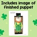 Leprechaun Paper Bag Puppet Kids St. Patrick's Day Craft Activity for ...