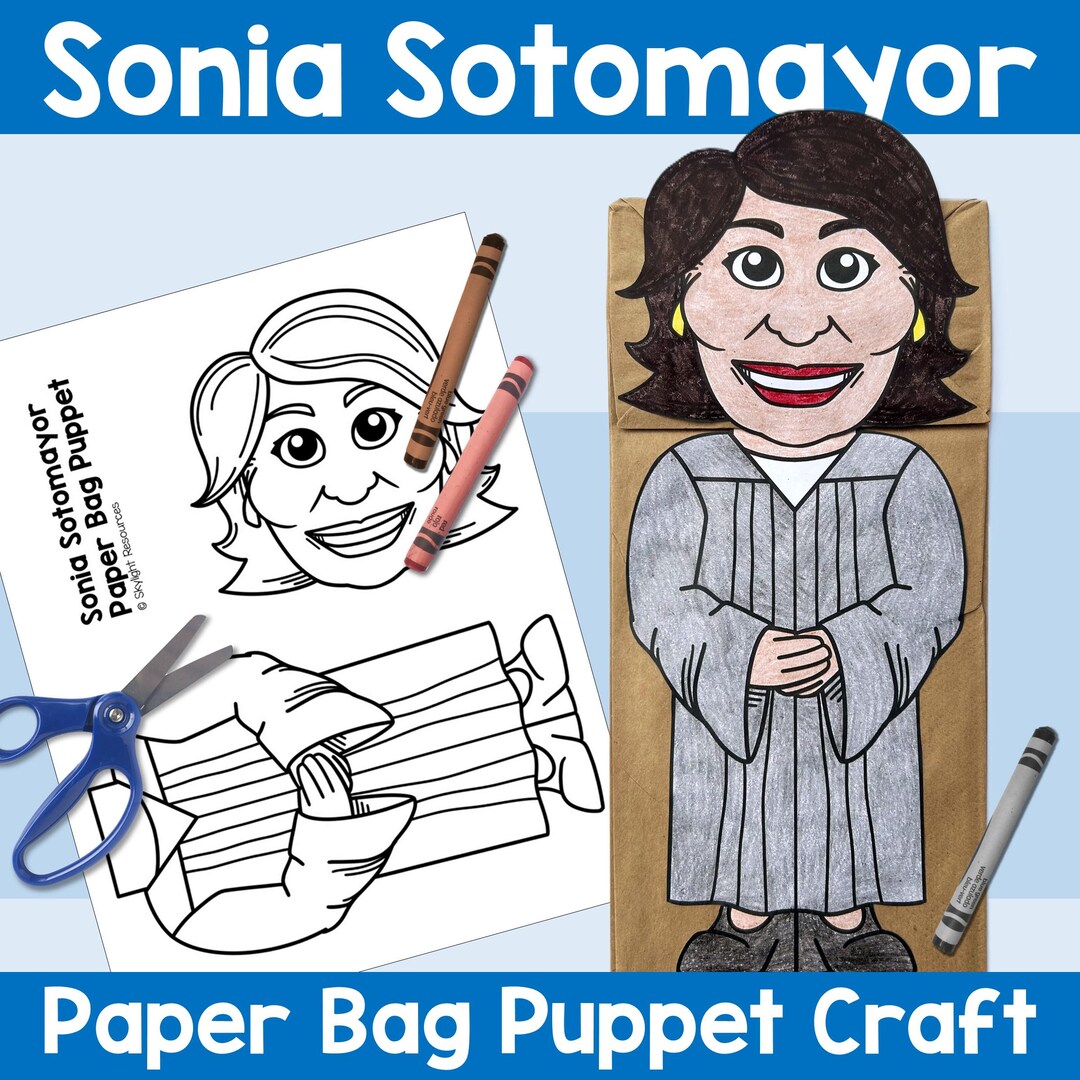 Sonia Sotomayor Women's History Month Hispanic Heritage Month Paper Bag ...