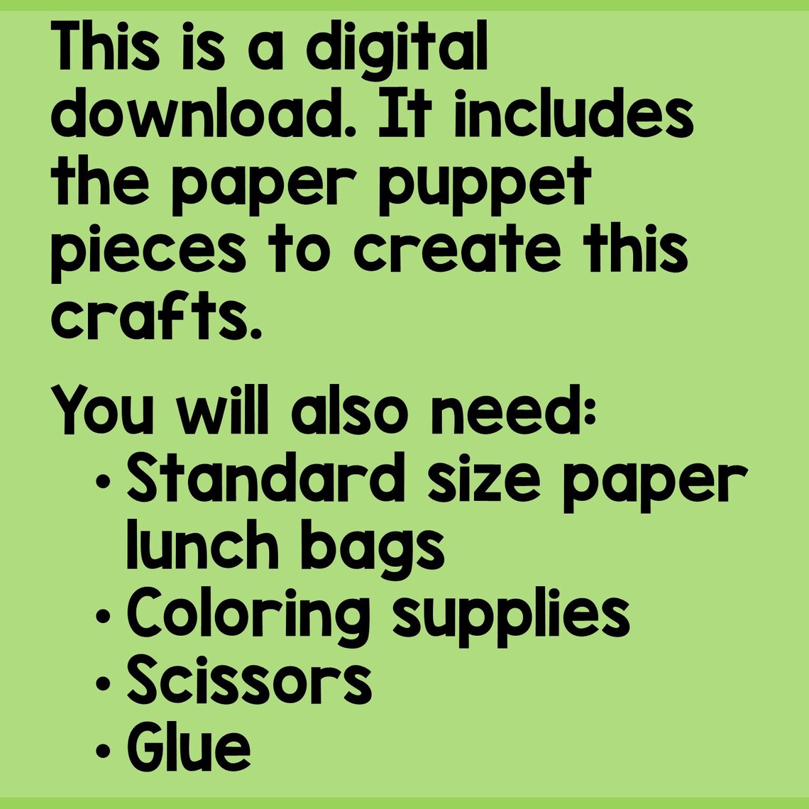 Christmas Tree Paper Bag Puppet | Christmas Craft Activity for December ...