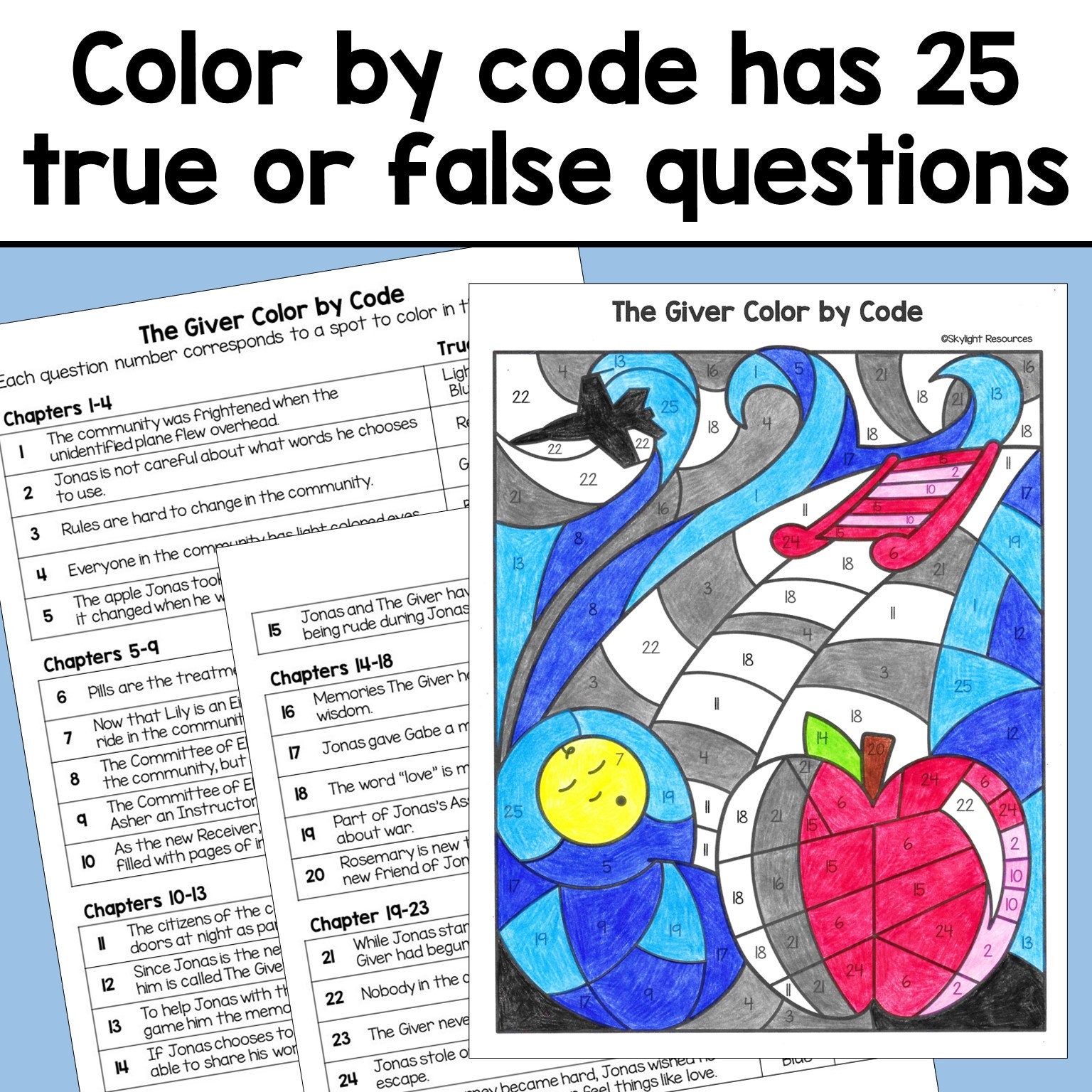 The Giver Word Search and Color by Code | Fun Book Activity Bundle for ...