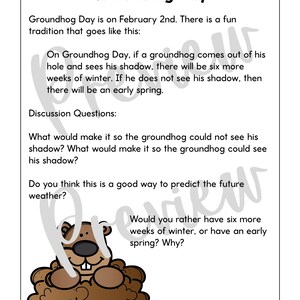 Groundhog Day Paper Plate Craft and Writing Activity | Fun February ...