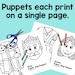 King and Queen Paper Bag Puppets Fun Craft Activity for Kids - Etsy