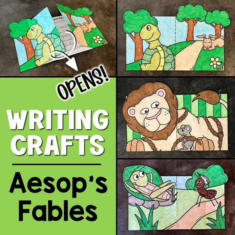 Aesop's Fables | Fun Moral of the Story Writing Crafts for Kids - Etsy