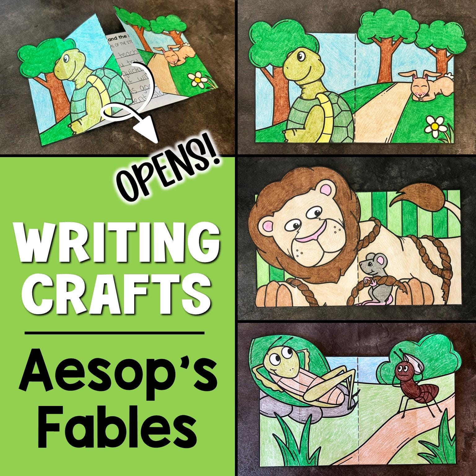 Aesop's Fables | Fun Moral of the Story Writing Crafts for Kids - Etsy