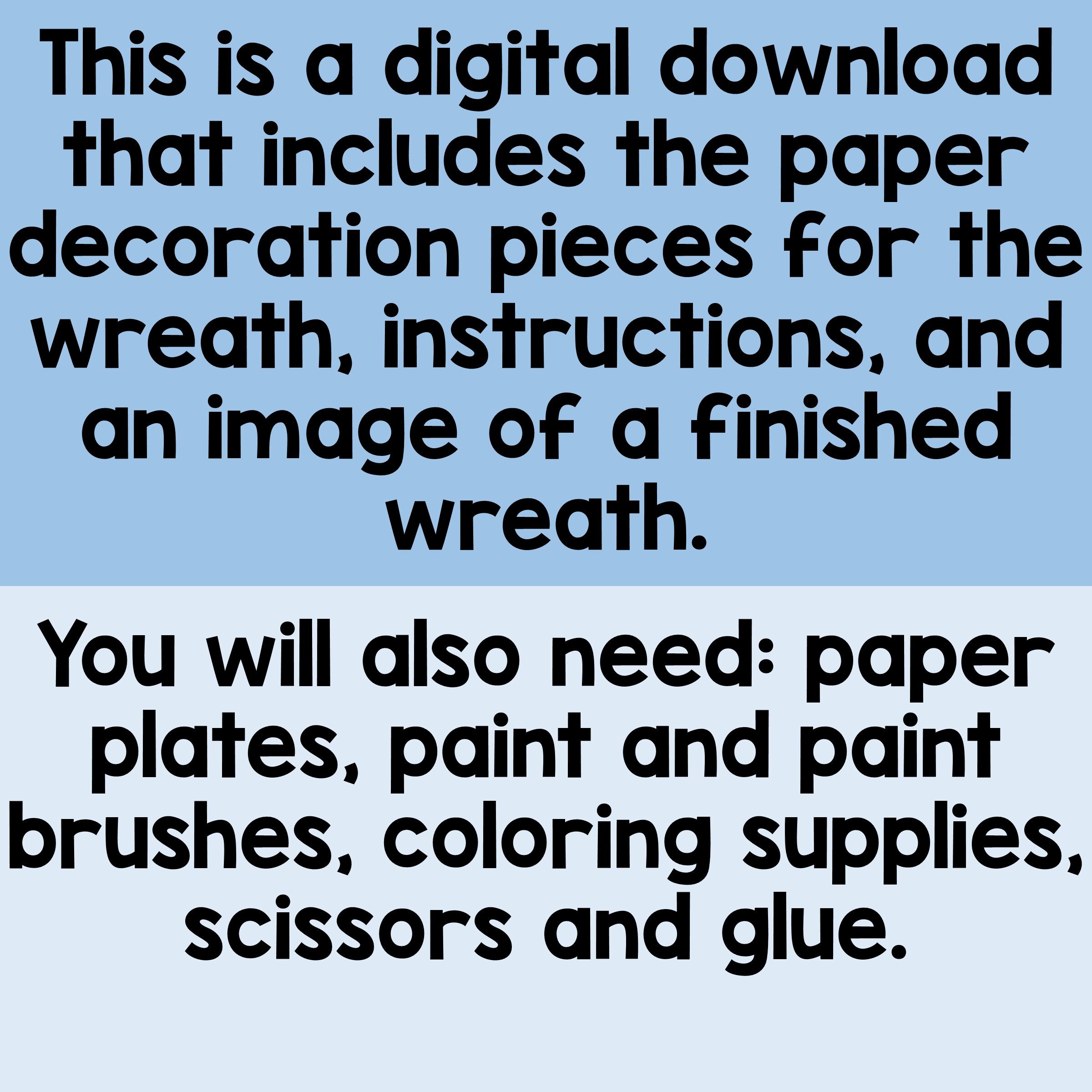 Summer Wreath Paper Plate Craft Activity for Kids - Etsy