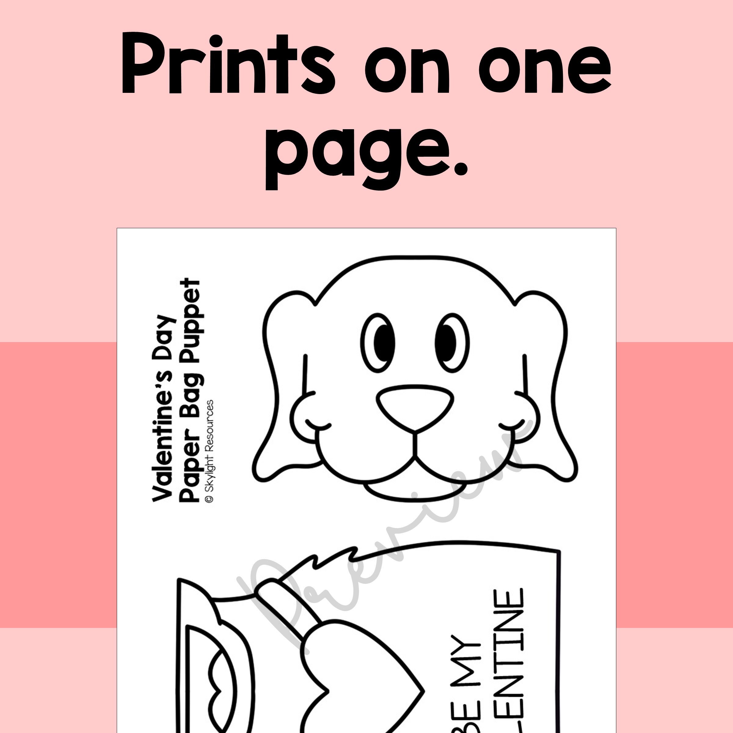 Valentine's Day Paper Bag Puppet | Fun February Craft for Kids | Home ...