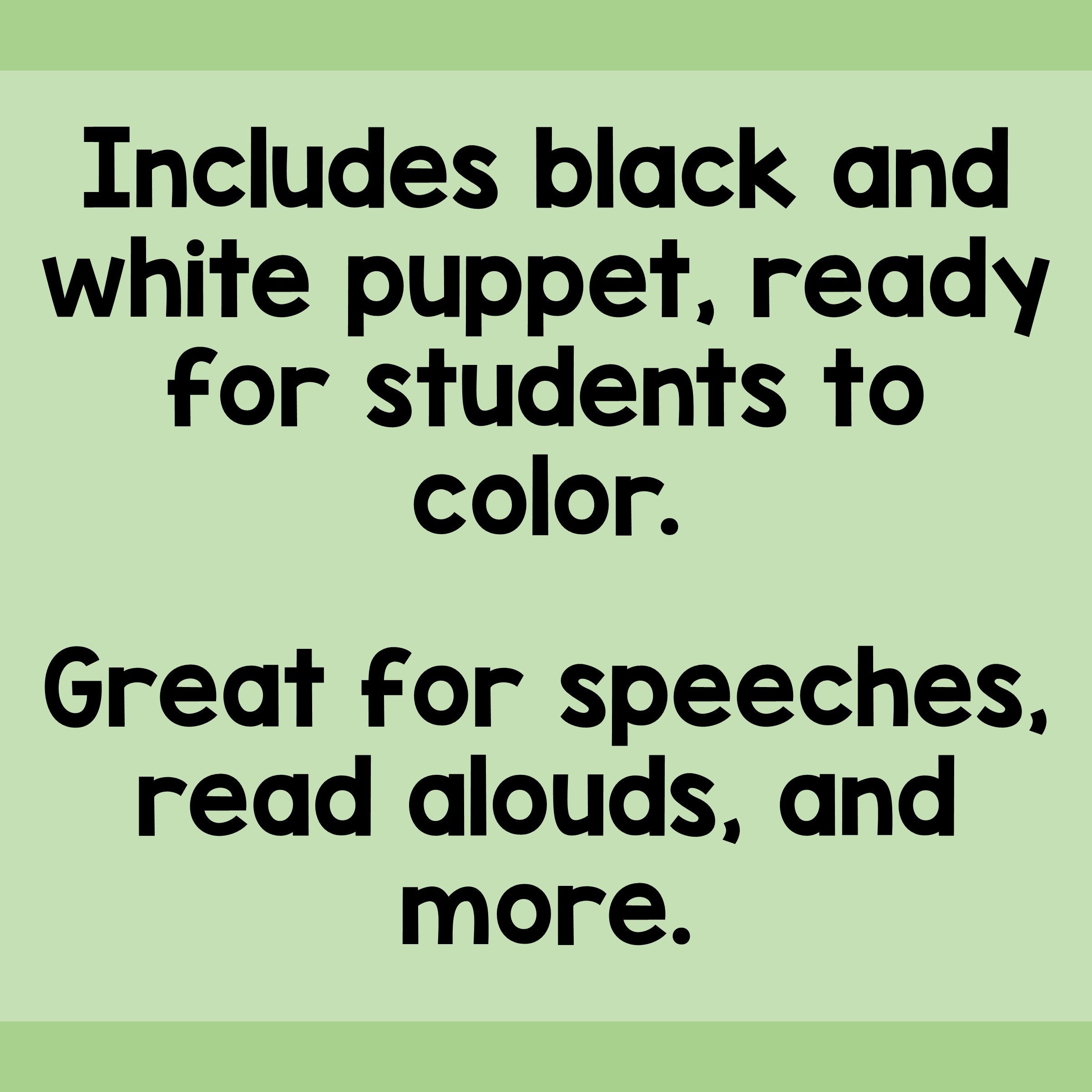 Martin Luther King Jr. Paper Bag Puppet | Black History Month Craft ...