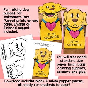 Valentine's Day Paper Bag Puppet | Fun February Craft for Kids | Home ...