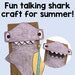 Summer Shark Paper Bag Puppet Kids Craft Activity - Etsy