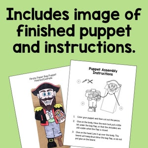 Paper Bag Puppet | Fun Pirate Craft Activity for Kids | for Classroom ...