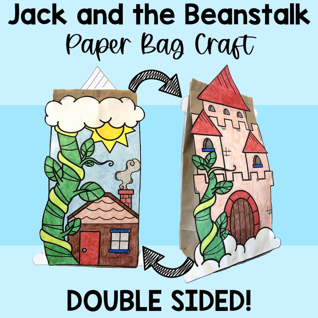 Jack and the Beanstalk Paper Bag Kids Craft Classroom Activity - Etsy