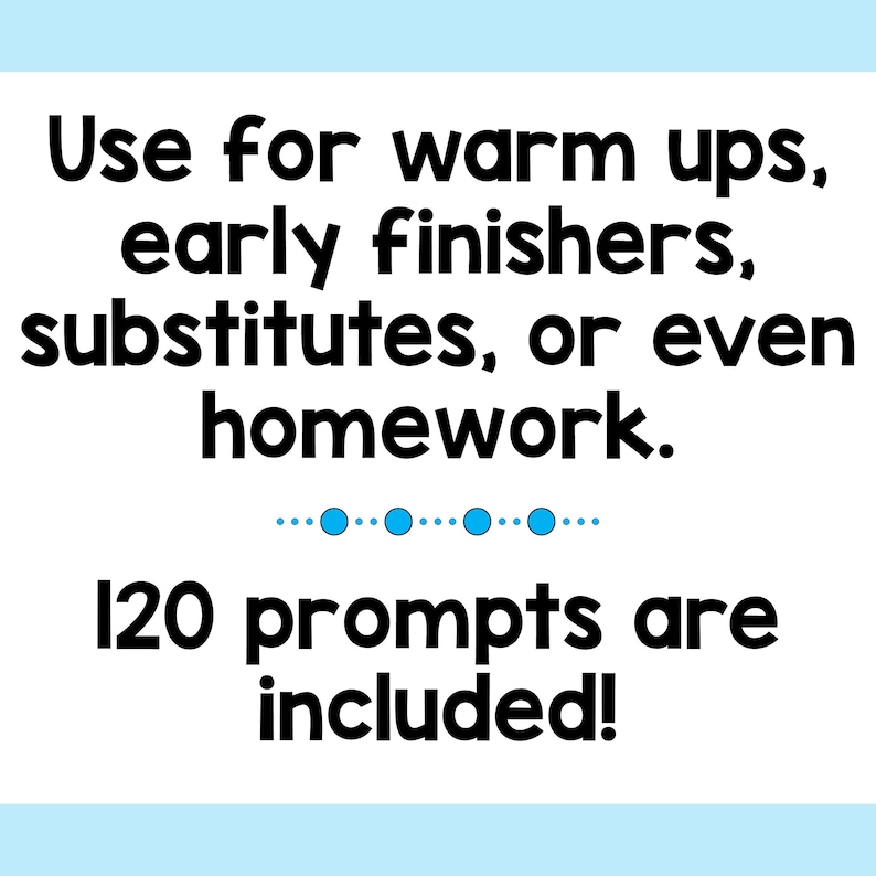 Drawing Prompts for Middle and High School Art Class - Etsy