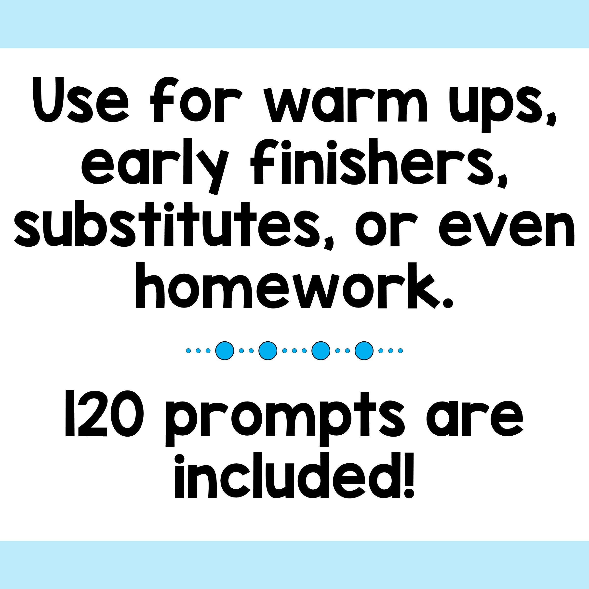 Drawing Prompts for Middle and High School Art Class - Etsy