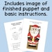Santa Claus Paper Bag Puppet Christmas Craft Activity for Kids - Etsy