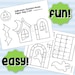 Halloween Haunted House Paper Bag Craft Activity for Kids - Etsy