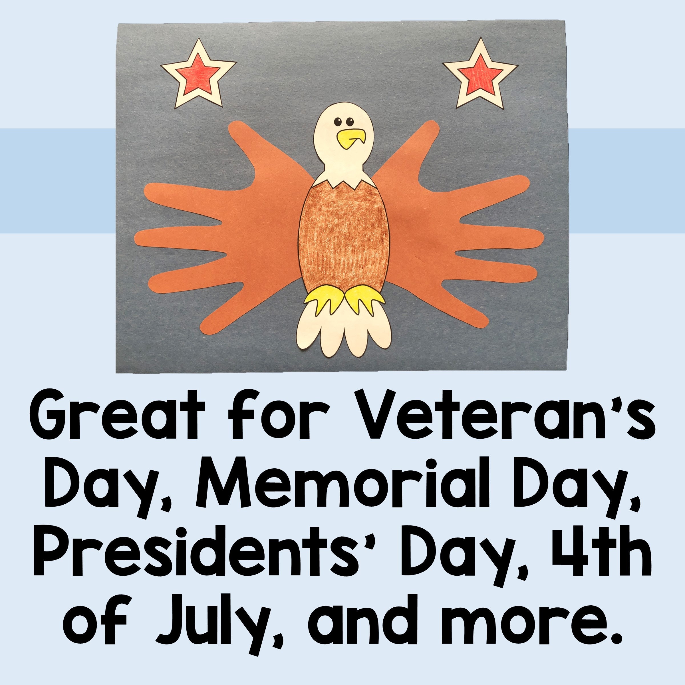 American Bald Eagle Craft Project Patriotic Activity for Kids - Etsy