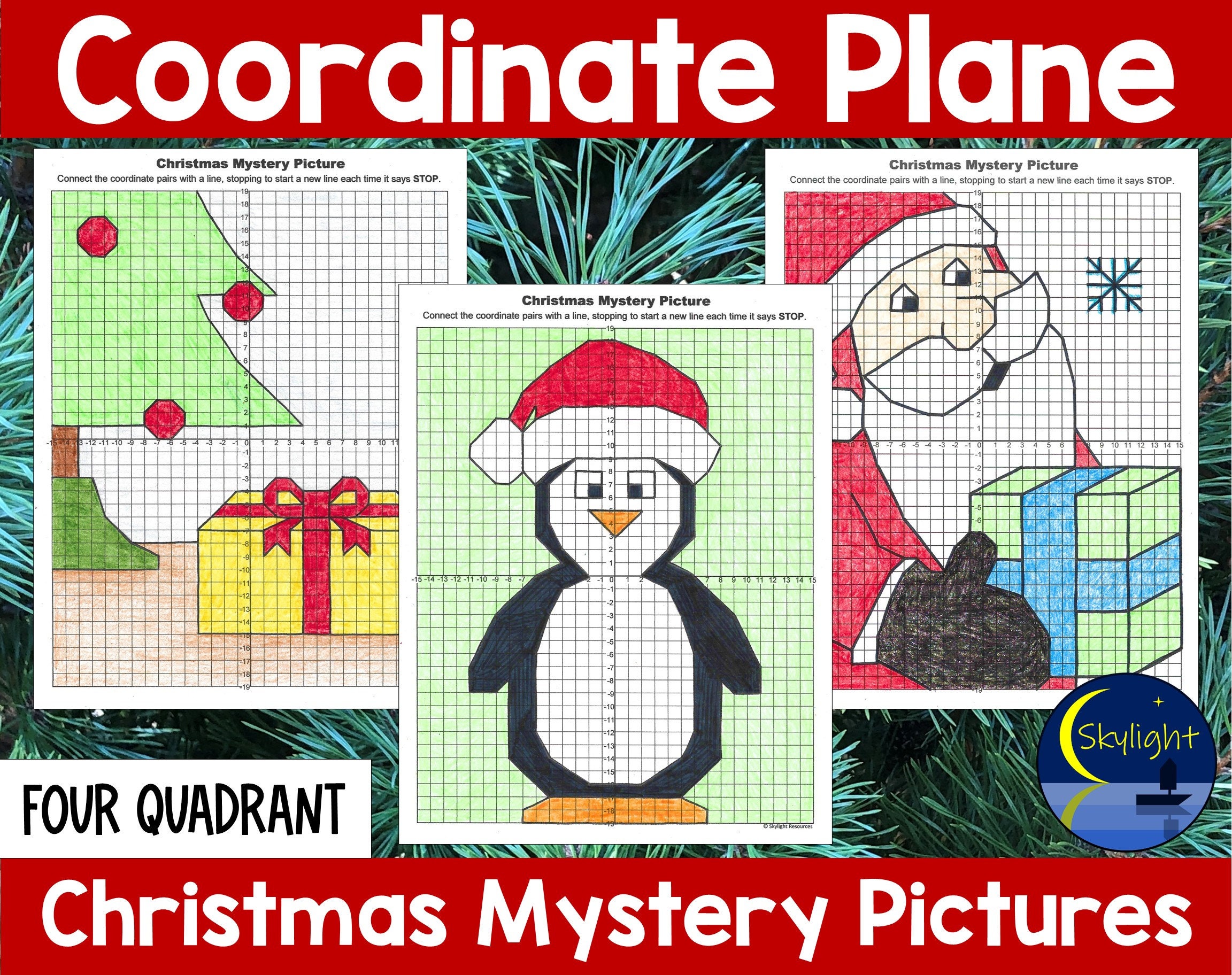Easy Christmas Tree Coordinate Grid