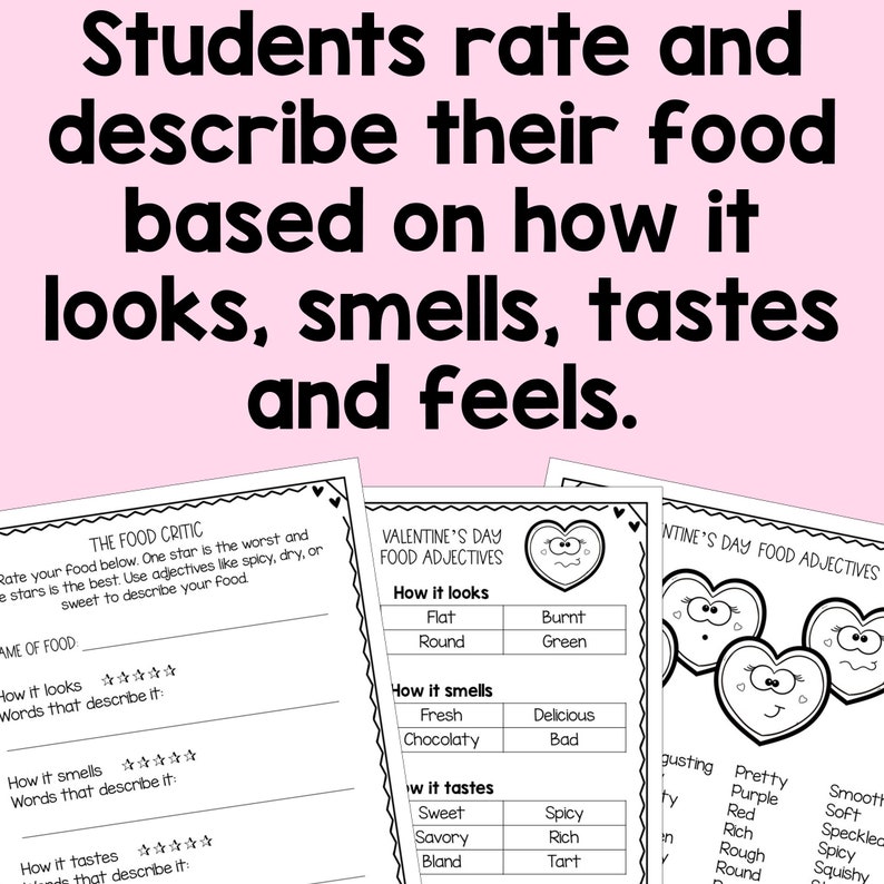 Valentine's Day Food Science Classroom or Homeschool Food Critic ...