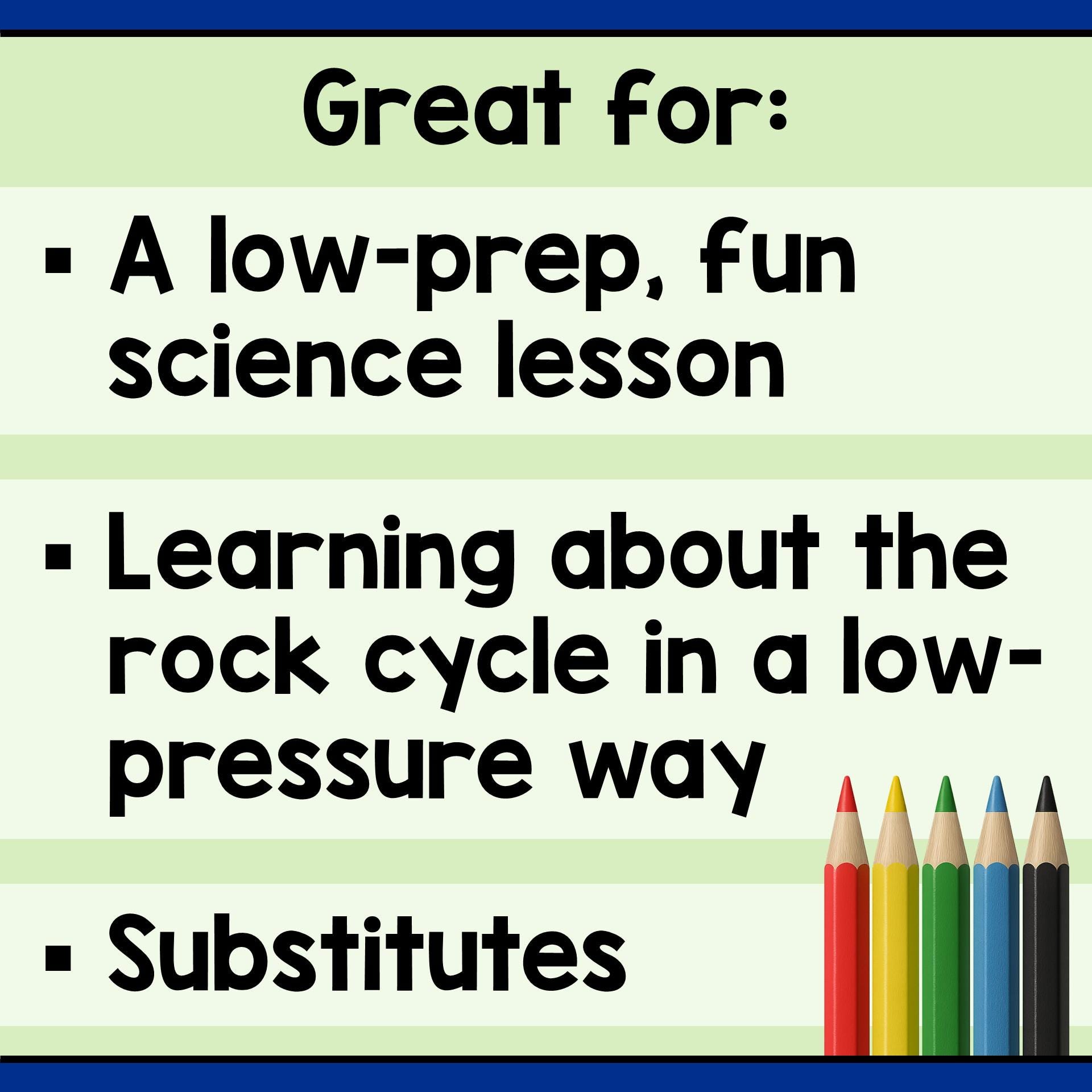 Rock Cycle Reading & Color by Number: Science Activity for Grades 4-7 ...