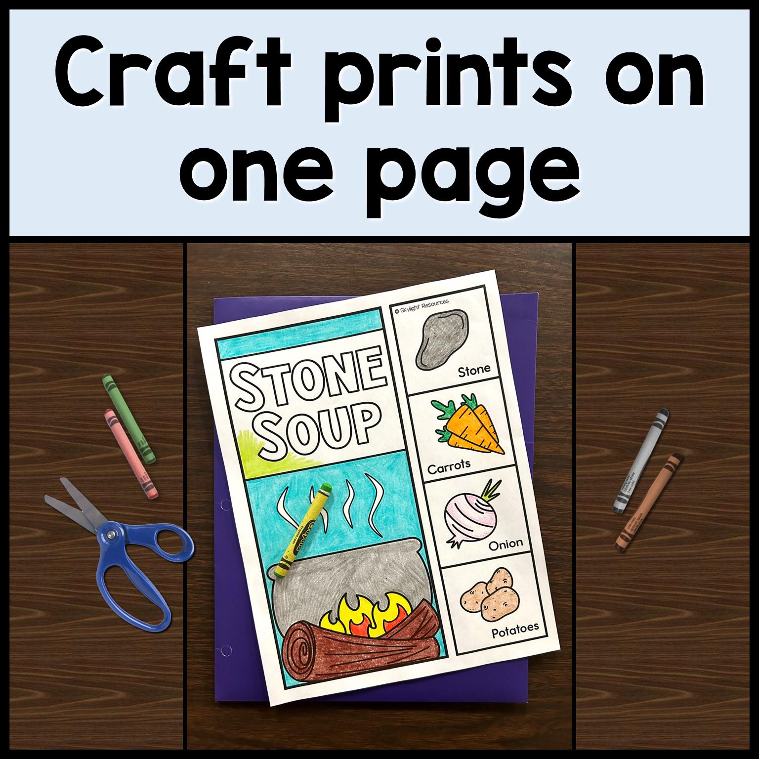 Stone Soup Paper Bag Craft Activity | Story Retell Fun for Kids - Etsy