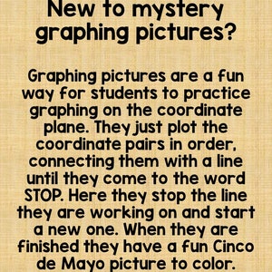 Cinco De Mayo Coordinate Plane Mystery Graphing Pictures Math Practice ...
