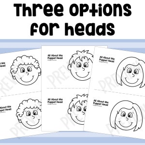 Back to School All About Me Paper Bag Puppet Kids Craft Activity - Etsy