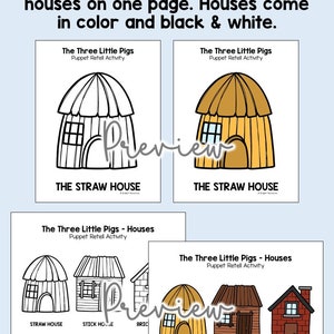 The Three Little Pigs | Paper Bag Puppets | Story Retell Craft ...