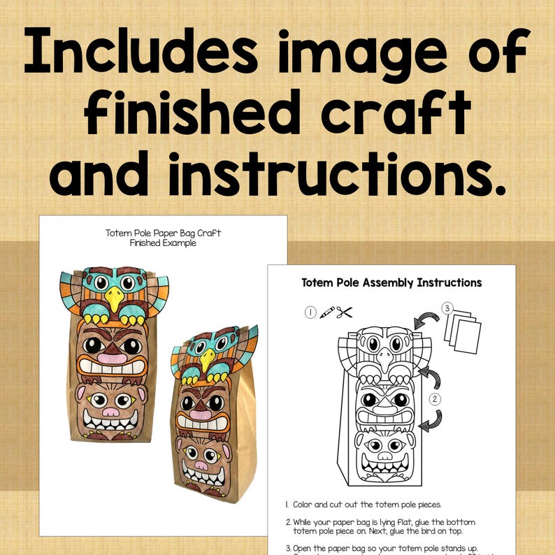 Native American Totem Pole Craft, Native American Heritage Month ...