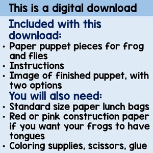 Hungry Frog Paper Bag Puppet | Fun Spring Kids Activity for Classroom ...