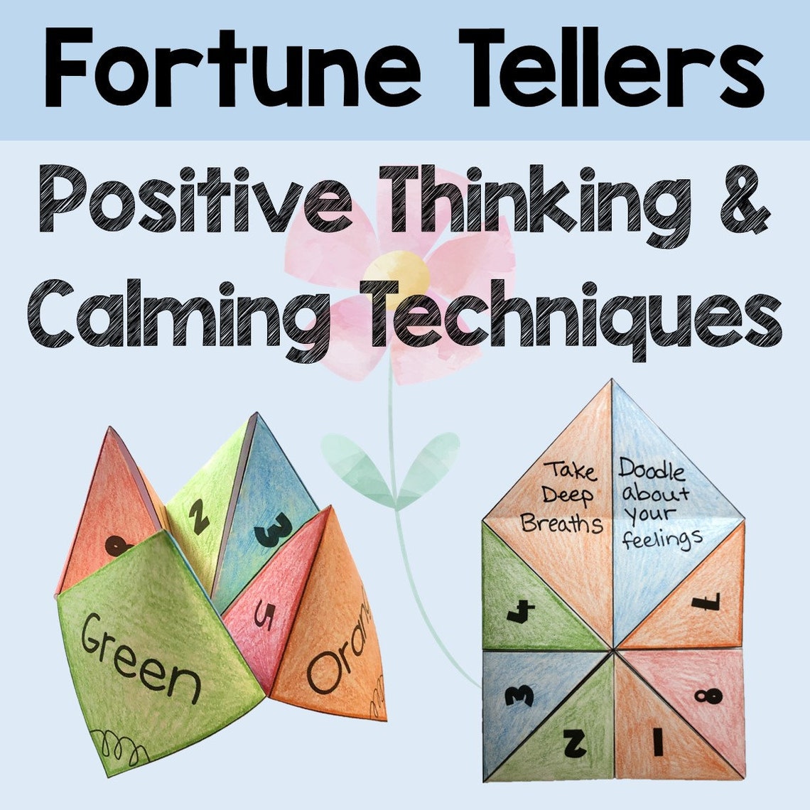 Mental Health Fortune Tellers Social Emotional Learning Activity | SEL ...