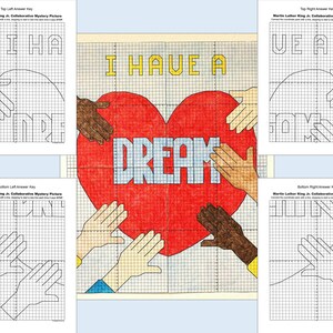 Collaborative Martin Luther King Jr. Coordinate Plane Graphing - Etsy