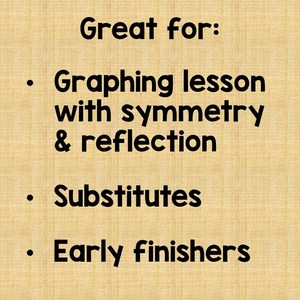 Halloween Symmetry and Reflection Coordinate Plane Mystery Graphing ...