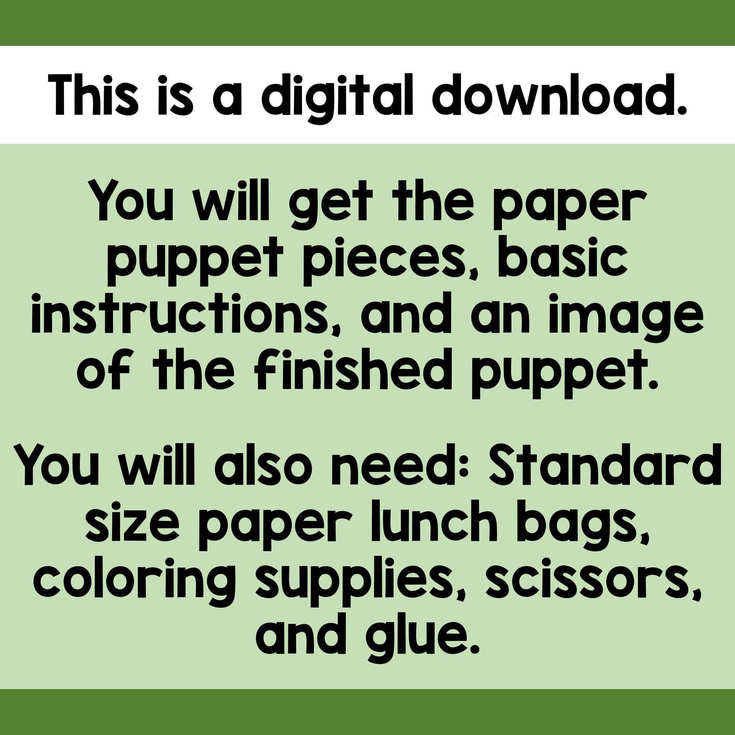 Earth Day Paper Bag Puppet Craft Kids Activity for School or Home - Etsy