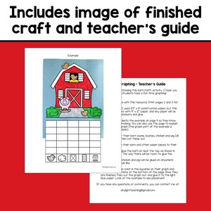 Barn and Animals Graphing | Fun Farm Math Craft Activity for Kids - Etsy